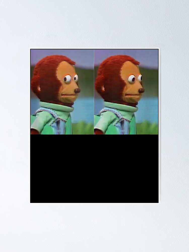 confused monkey puppet