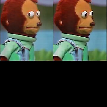 Pegatina for Sale con la obra «Mirada incómoda Meme Mono Marioneta Meme ...