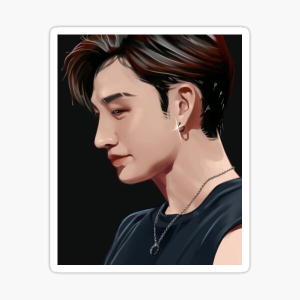 "Bangchan" Sticker for Sale by aljonzart | Redbubble