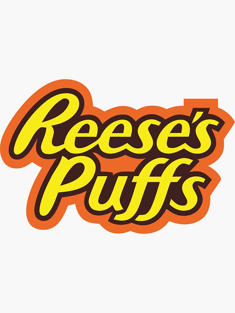 "puff chocolate reese'ss kids" Sticker for Sale by peperomiawaterm ...