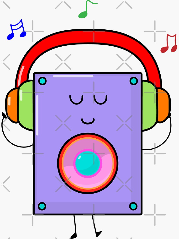 "cute speaker" Sticker for Sale by wordspotrayal | Redbubble