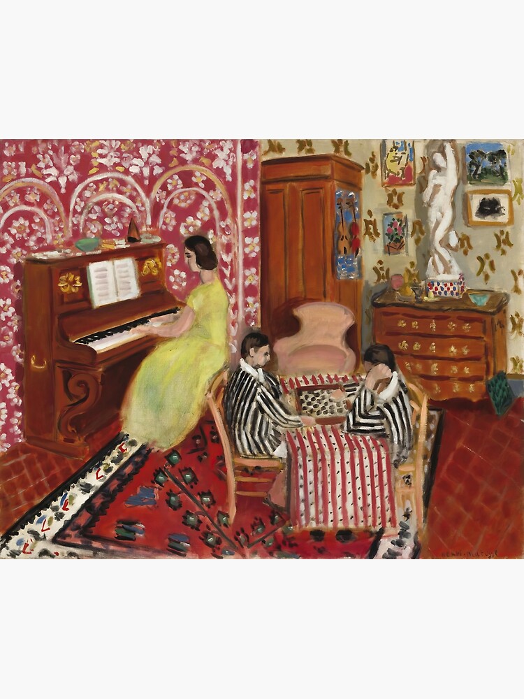 "Henri Matisse - Pianist and Checker Players" Art Print for Sale by ...