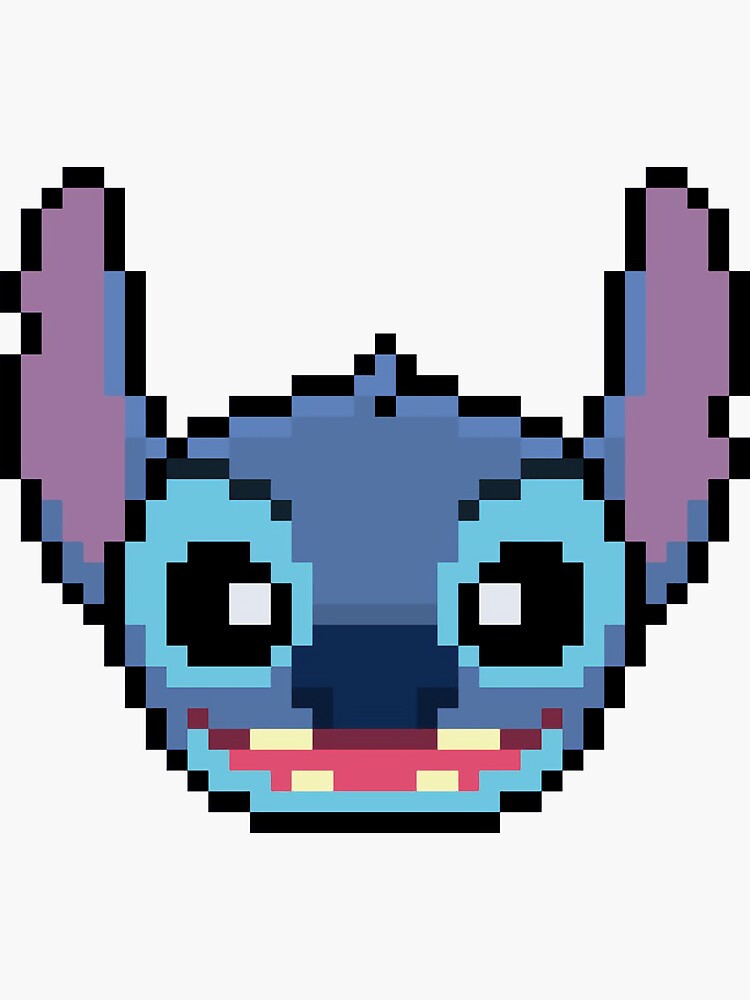 "Cartoon Pixel Stitch/Perfect Design" Sticker for Sale by LindaWOOLP ...
