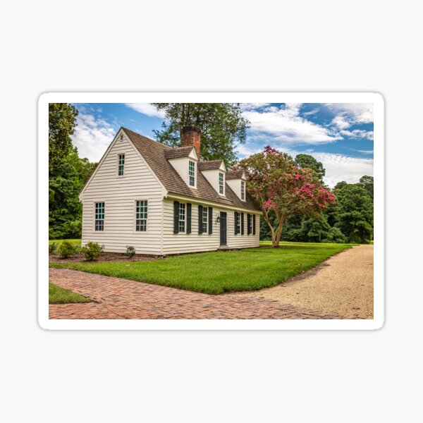 "Colonial House " Sticker for Sale by StewieStrout | Redbubble