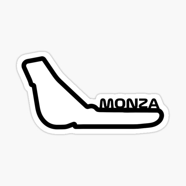 "Monza Track Outline" Sticker for Sale by Dm-0401 | Redbubble