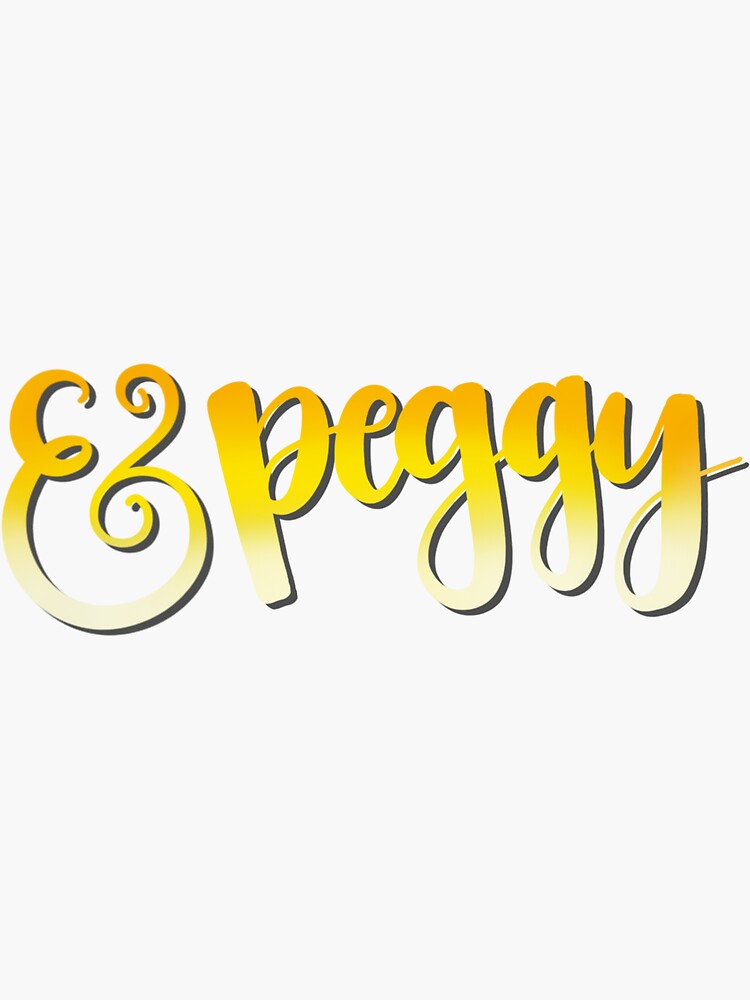 "& Peggy!" Sticker for Sale by vdschiro | Redbubble