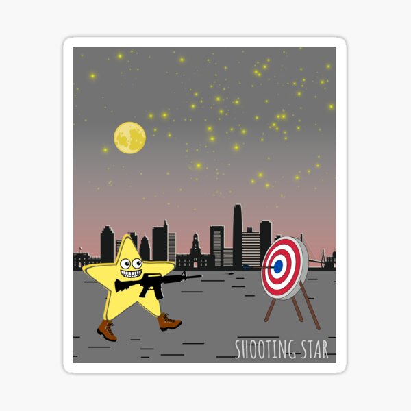 "Funny Shooting Star Pun" Sticker for Sale by ElviraHyvonen | Redbubble