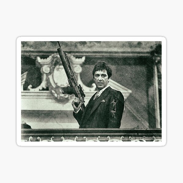 "Tony Montana scarface" Sticker for Sale by sone420 | Redbubble