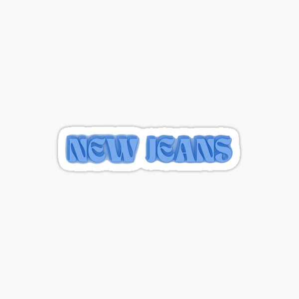 "NEW JEANS logo!" Sticker for Sale by MeBrokeStudent | Redbubble