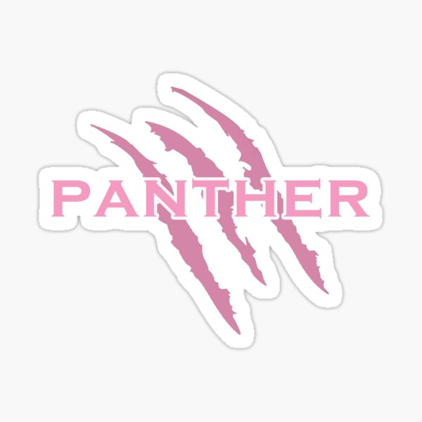 "Pink Panther Claw Marks" Sticker for Sale by print-et-al | Redbubble