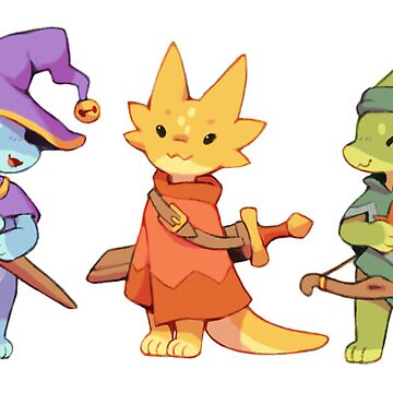 "The Kobold Adventurers" Sticker for Sale by waspsalad | Redbubble