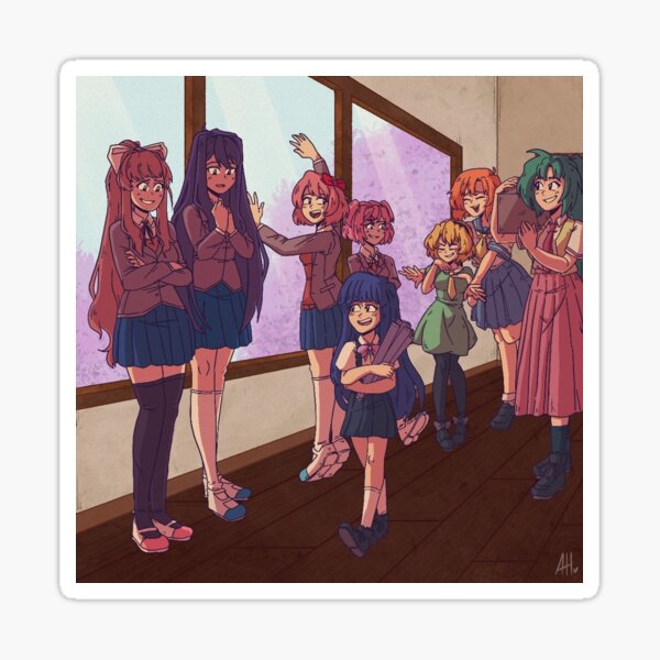 "Doki Doki When They Cry" Sticker for Sale by WSTAudrey | Redbubble