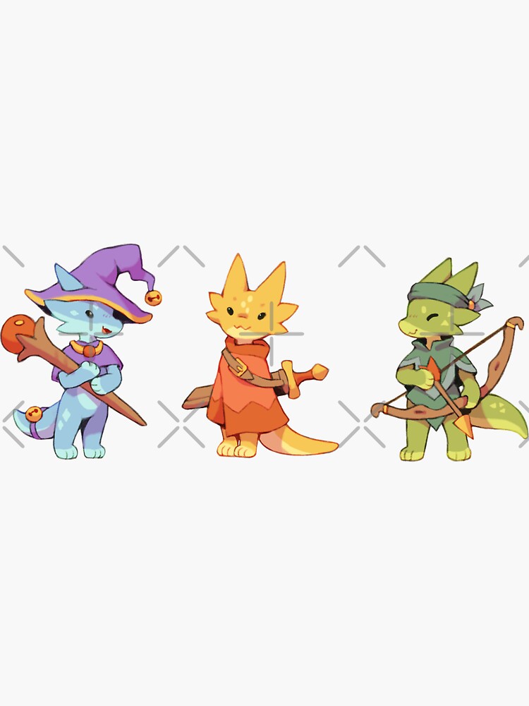 "The Kobold Adventurers" Sticker for Sale by waspsalad | Redbubble