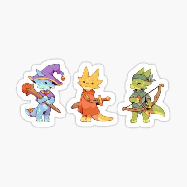 "The Kobold Adventurers" Sticker for Sale by waspsalad | Redbubble