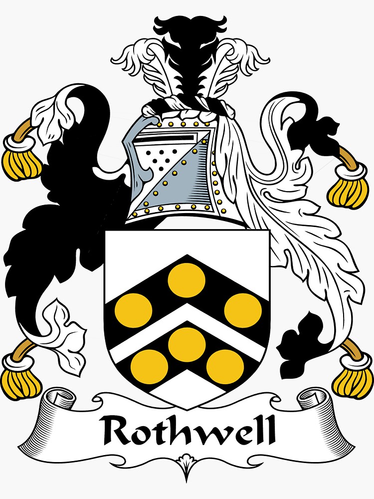 "Rothwell" Sticker for Sale by HaroldHeraldry | Redbubble