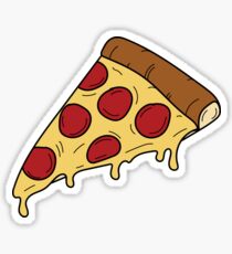 Cartoon Pizza Pattern Stickers | Redbubble