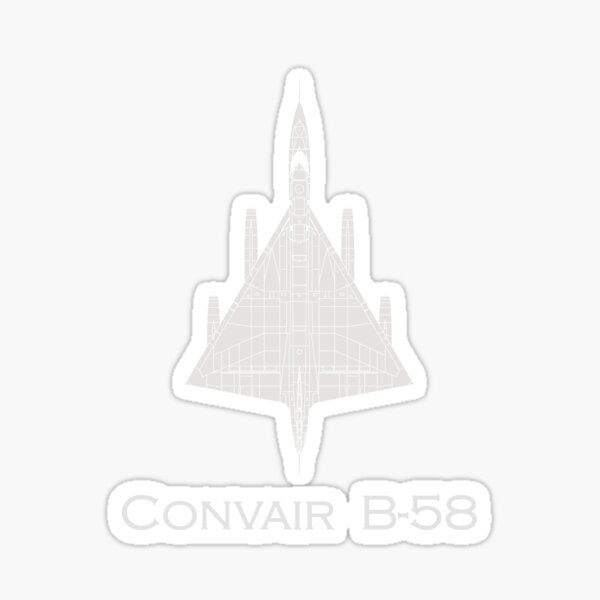 "Convair B-58 Hustler Model Design" Sticker for Sale by avionbubble ...