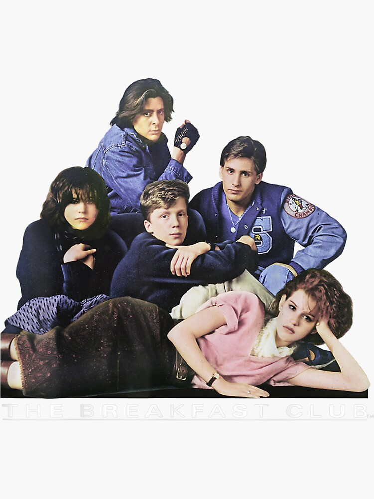 "Breakfast Club Group Portrait Movie Logo" Sticker for Sale by ...