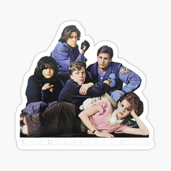 "Breakfast Club Group Portrait Movie Logo" Sticker for Sale by ...