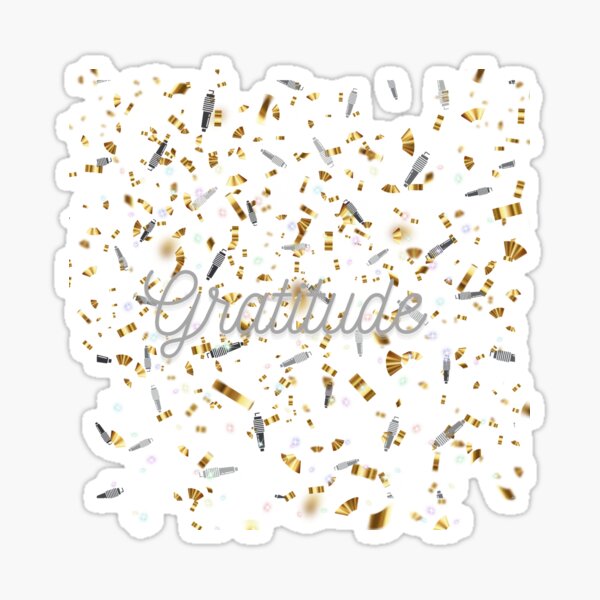 "gratitude" Sticker for Sale by Justgert | Redbubble