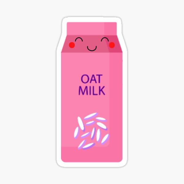 "Cute Oat Milk" Sticker for Sale by Lauraloris | Redbubble