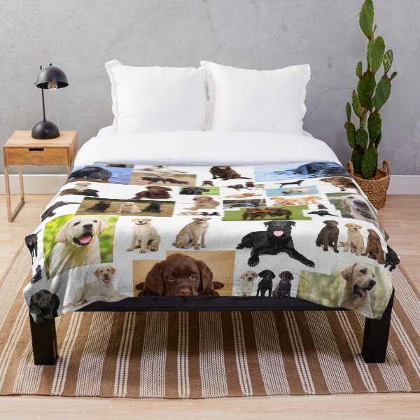 "Labrador Retriever Collage" Throw Blanket for Sale by Yviemakes ...