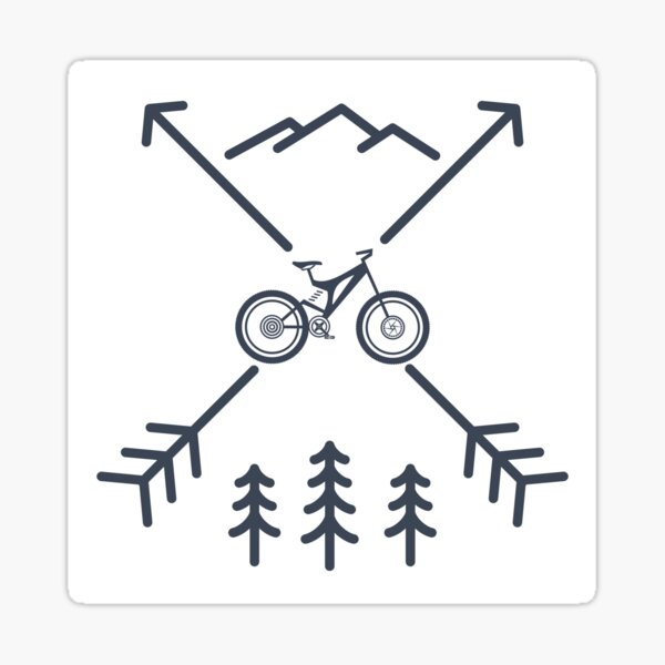 "MTB" Sticker for Sale by lumen2a | Redbubble
