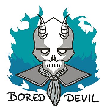 "Bored Devil" Sticker by Afecktifarts | Redbubble