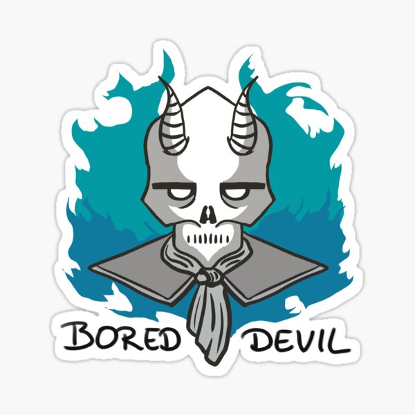 "Bored Devil" Sticker by Afecktifarts | Redbubble