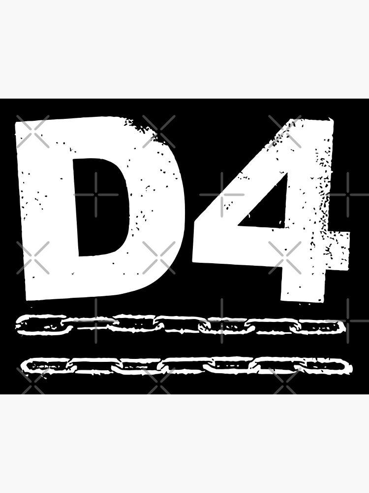 "D4 Dillinger Four White Logo" Poster for Sale by DonnaTouw | Redbubble