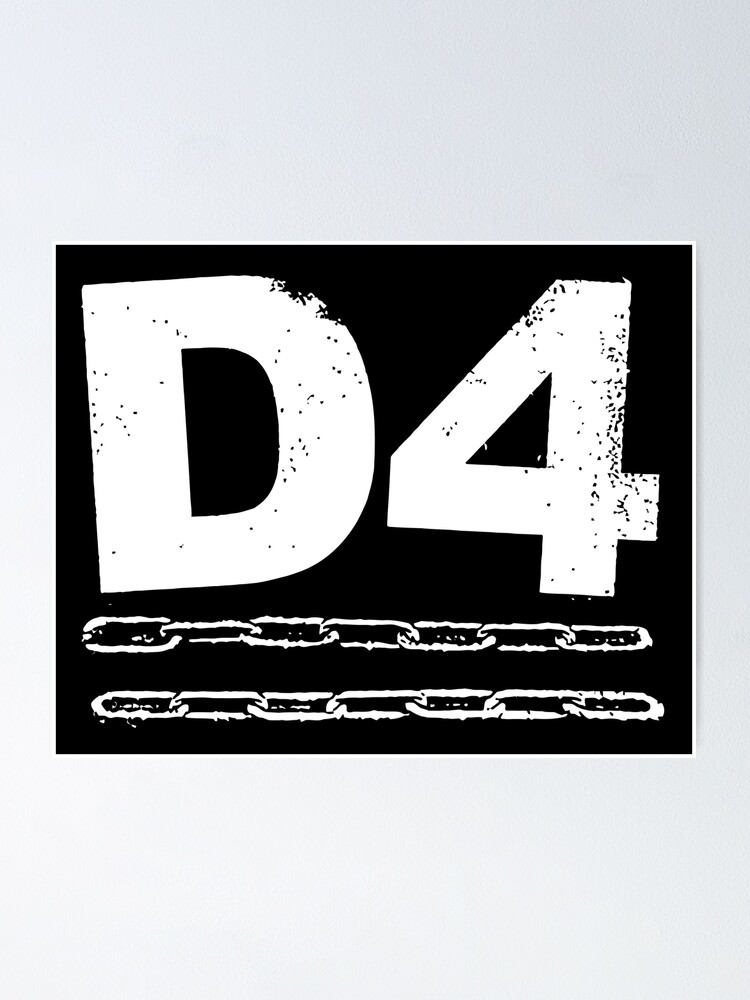 "D4 Dillinger Four White Logo" Poster for Sale by DonnaTouw | Redbubble