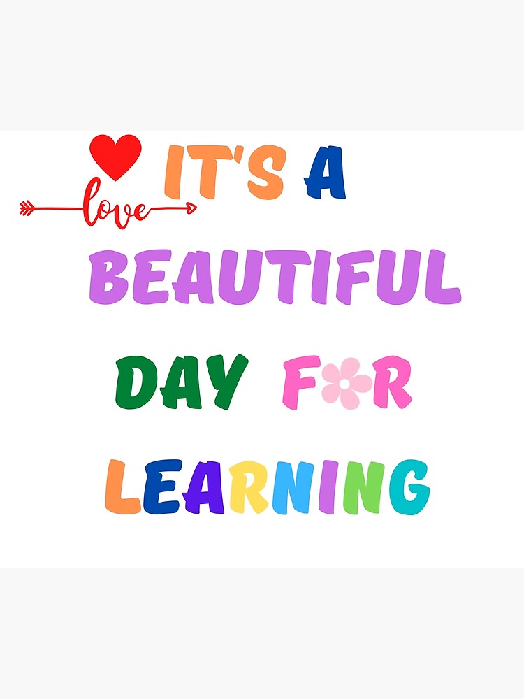 "It's Beautiful Day For Learning Retro Teacher Students Women " Poster ...