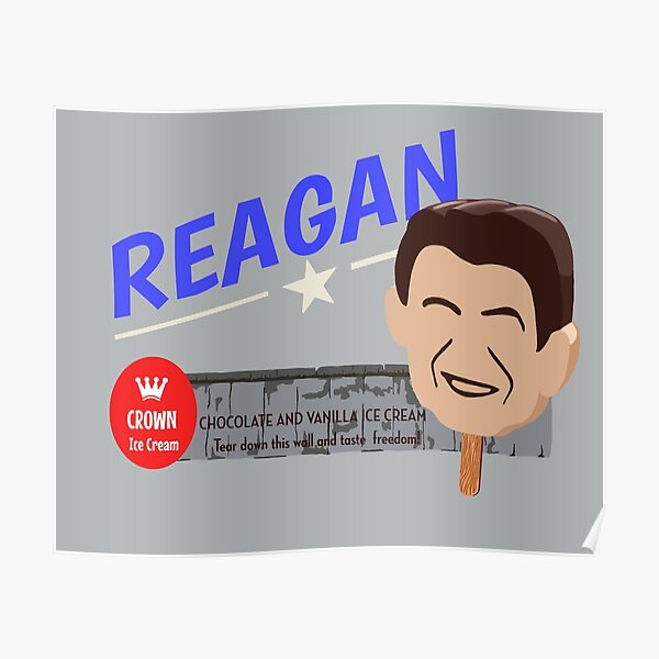 "Crown Ice Cream Ad: Ronald Reagan Chocolate and Vanilla Ice Cream ...