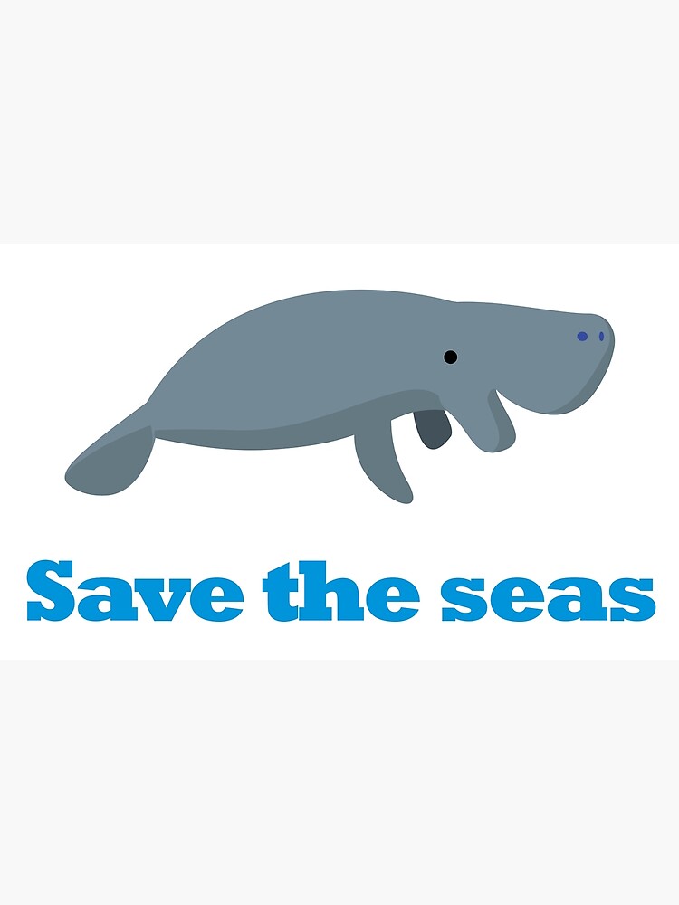 "Save the Manatees - Save the seas" Poster for Sale by KreativeZoo ...