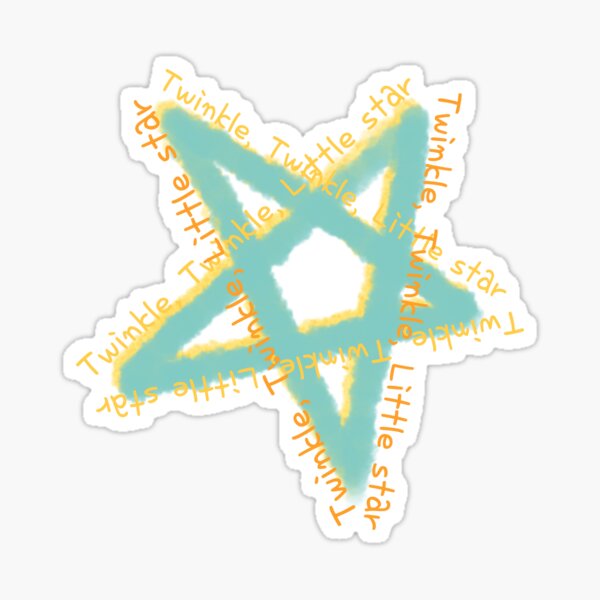 "Twinkle, Twinkle, Little star" Sticker for Sale by zzzozzo | Redbubble