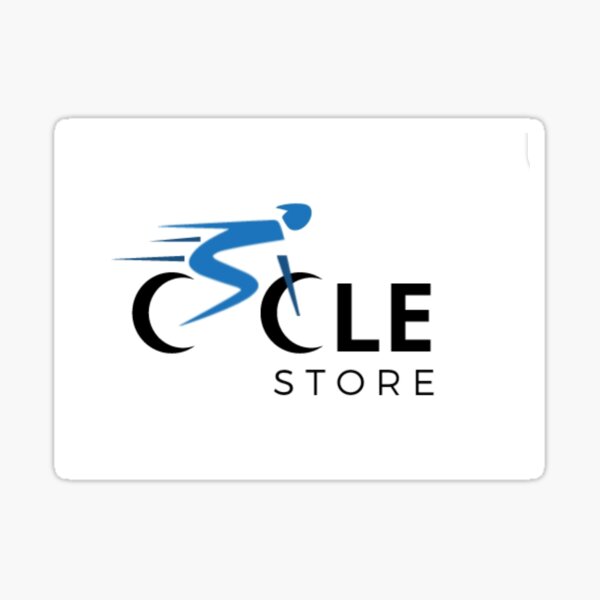 "Cycle store logo" Sticker for Sale by Arvind9835 | Redbubble