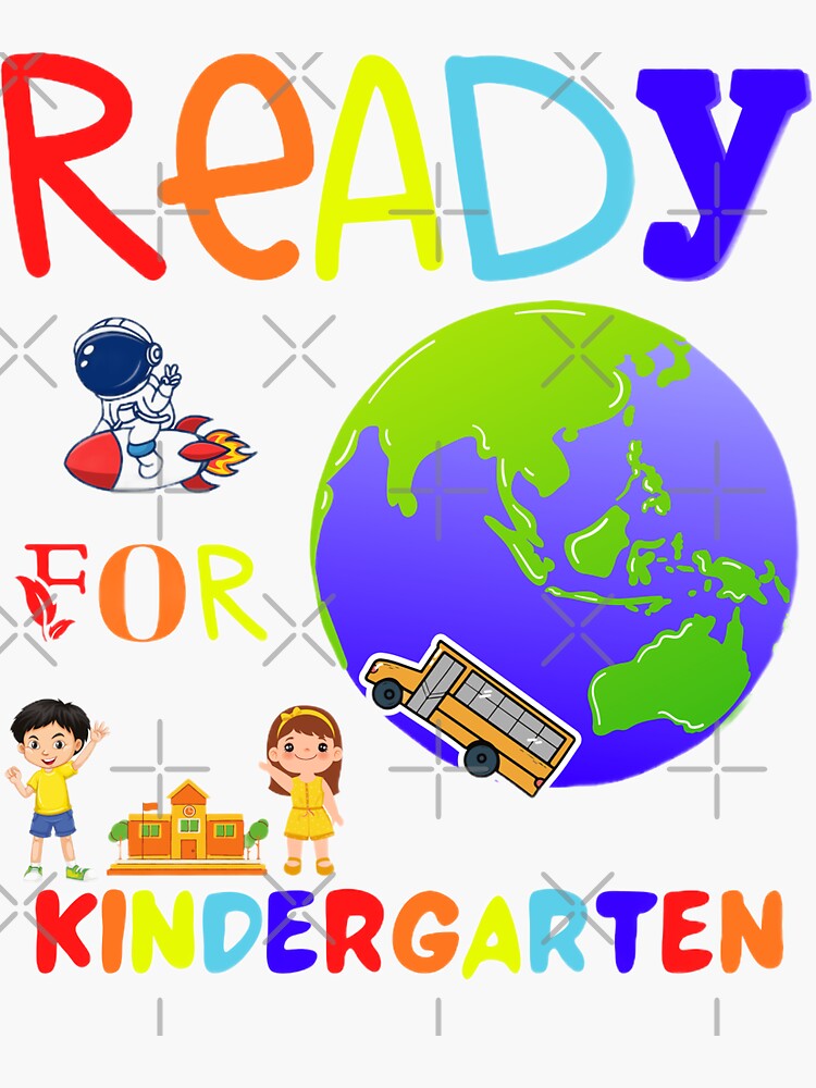 "ready to explore kindergarten" Sticker for Sale by Trucker10 | Redbubble