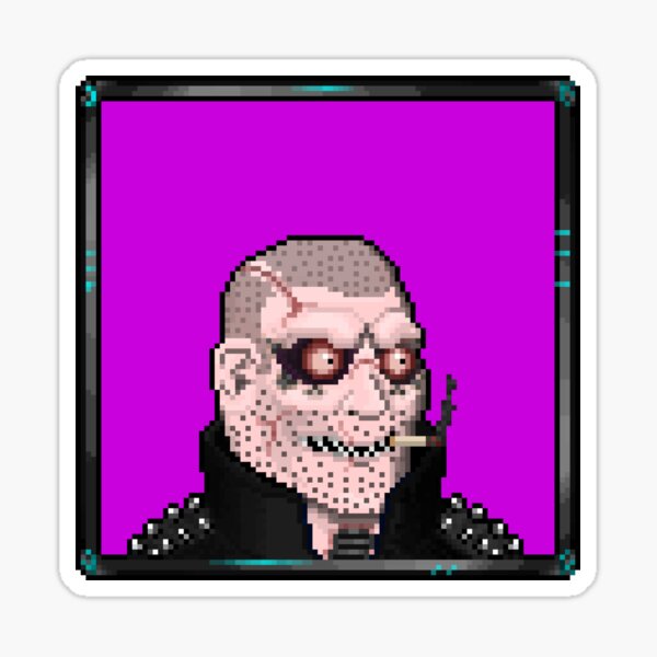 "Cyberpunk Street Brawler " Sticker for Sale by BlightedStudios | Redbubble