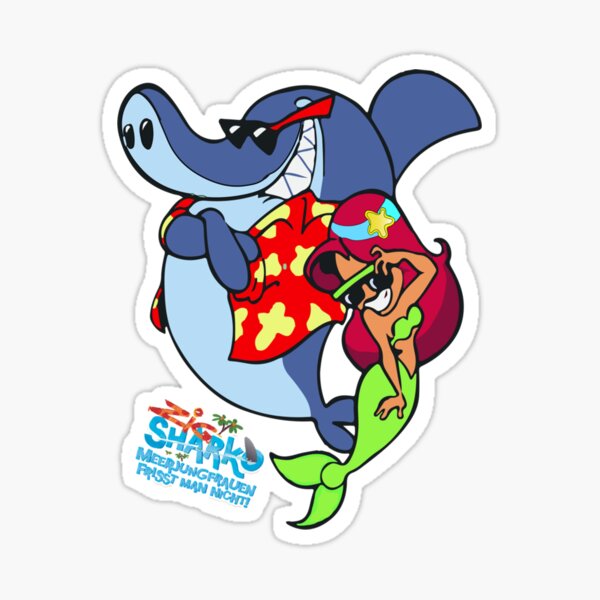 Pegatina «niños de dibujos animados de zig y sharko» de OdetteLeArt | Redbubble