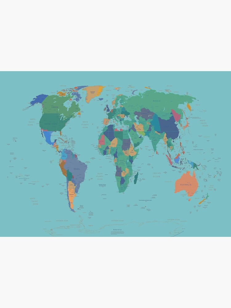 World Map Premium Matte Vertical Poster