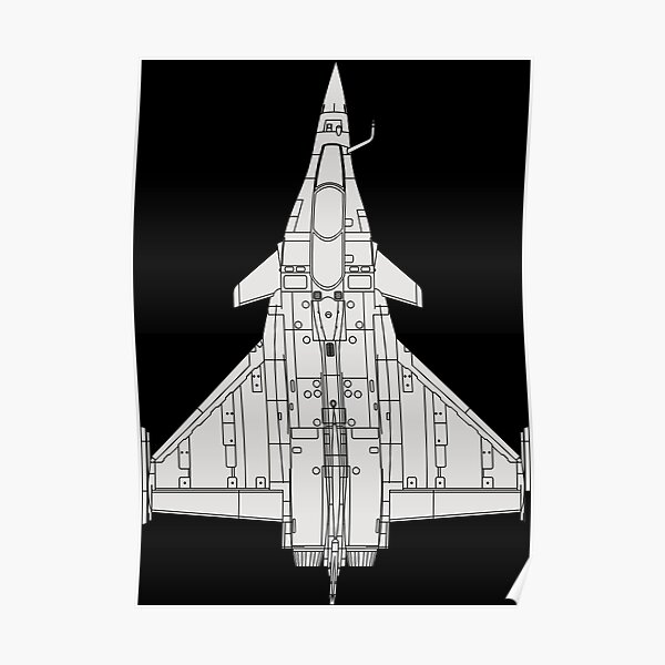 "The Dassault Rafale Model Design" Poster for Sale by avionbubble ...