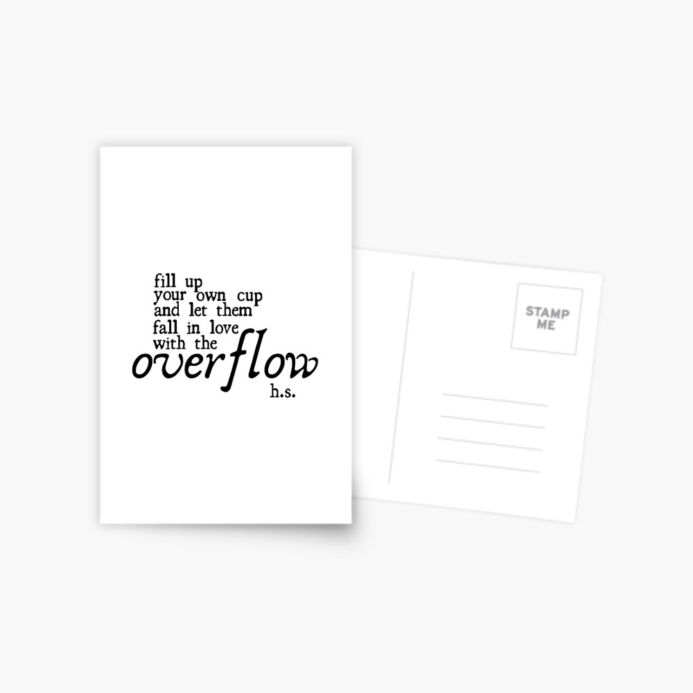 "Fall in Love with the Overflow" Sticker for Sale by Bwaystickers ...