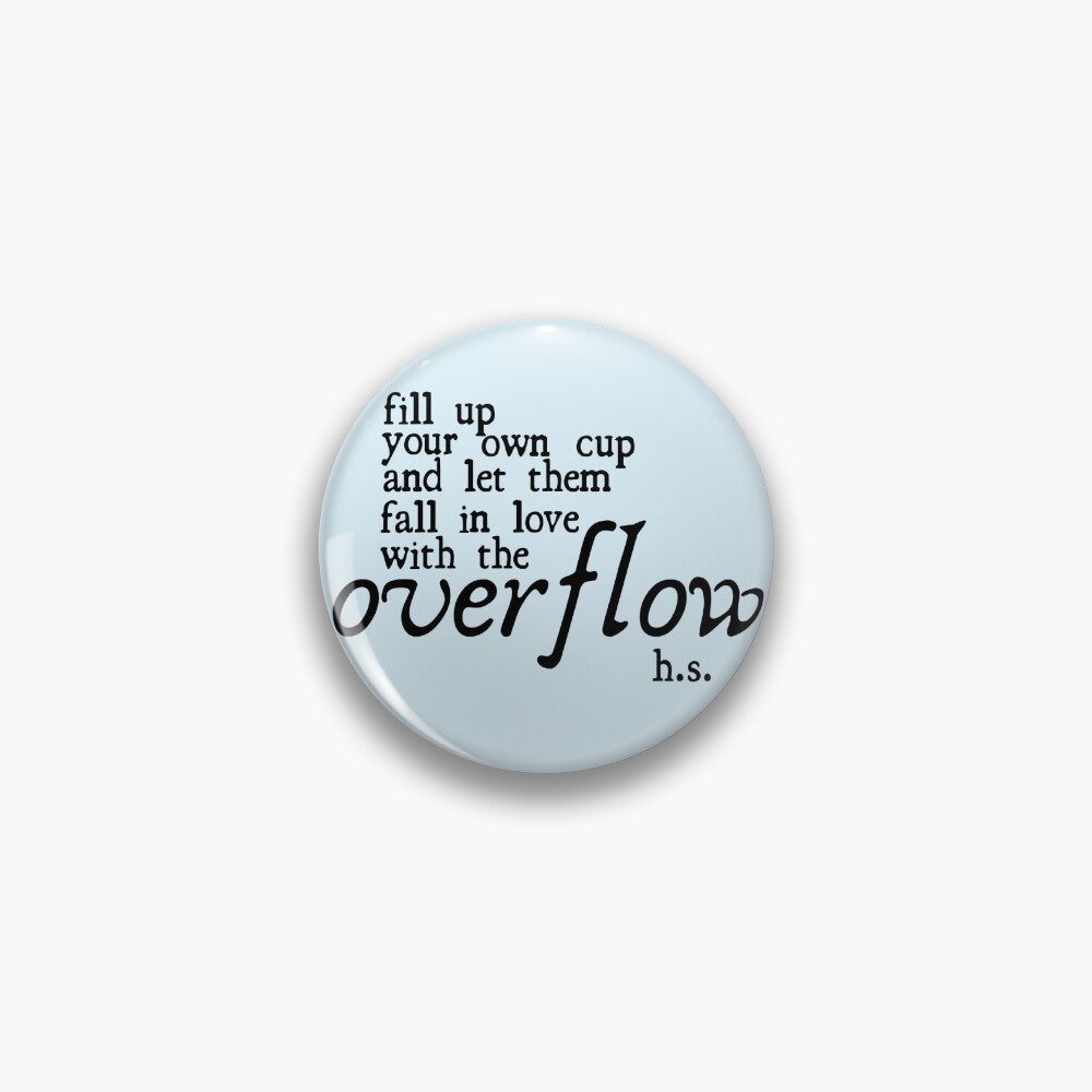 "Fall in Love with the Overflow" Sticker for Sale by Bwaystickers ...