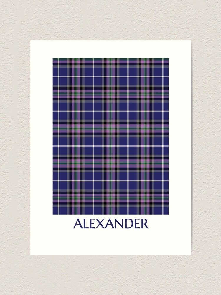 "Clan Alexander Tartan" Art Print for Sale by plaidwerx | Redbubble