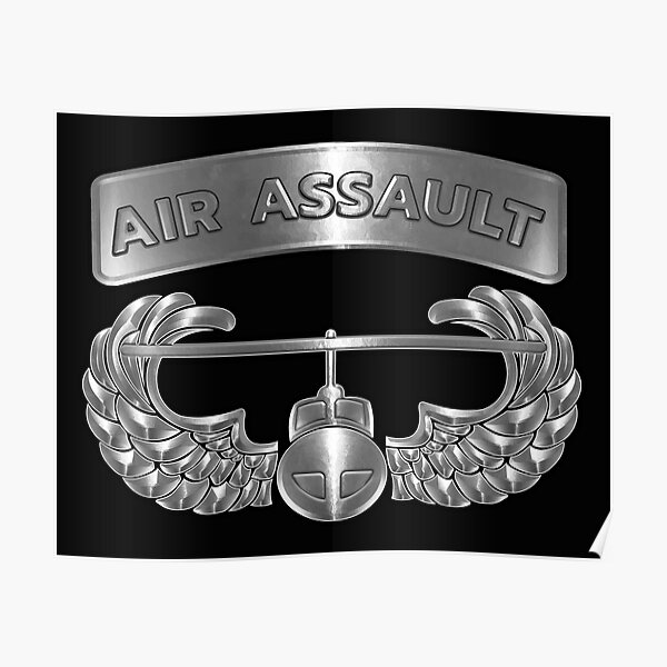 Air Assault Badge Poster For Sale By Soldieralways Redbubble