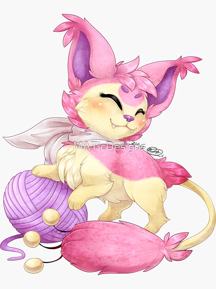 "Skitty" Sticker by MATicDesigns | Redbubble
