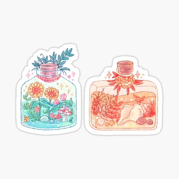 " Nature's Potions" Sticker for Sale by danipui | Redbubble