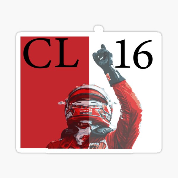 "CL 16 - Charles Leclerc " Sticker for Sale by cjd1017 | Redbubble