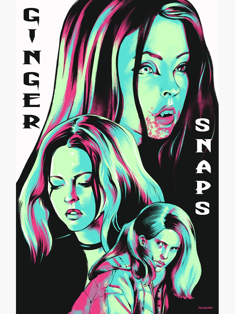 "Ginger Snaps Movie Art" Sticker for Sale by PhilRayArt | Redbubble