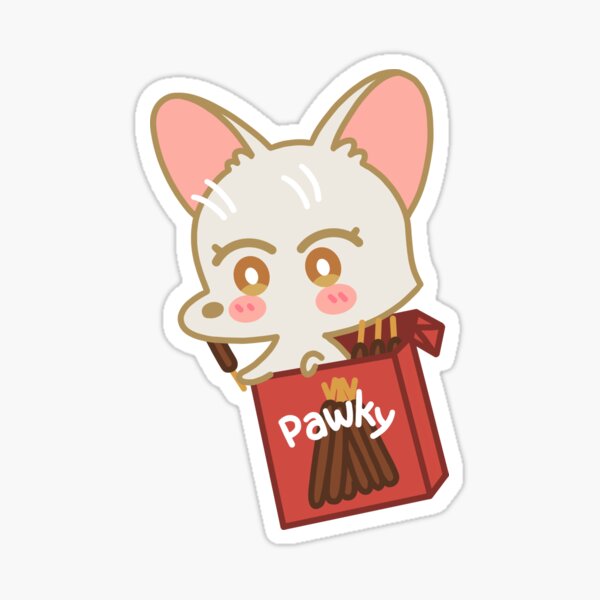 "Cute Jindo Yuki in a Box of Pawky" Sticker for Sale by larissamelnik ...